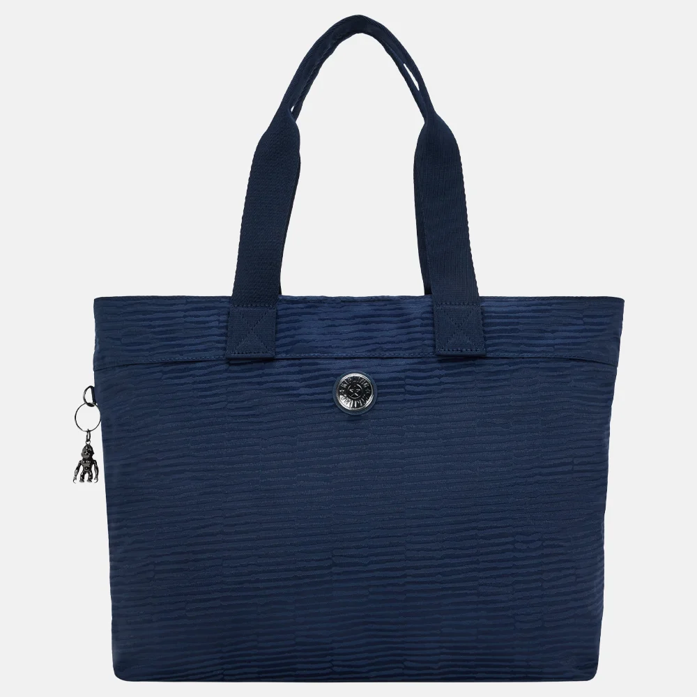 Kipling Colissa up night shopper ocean jacquard | 022728-Blauw